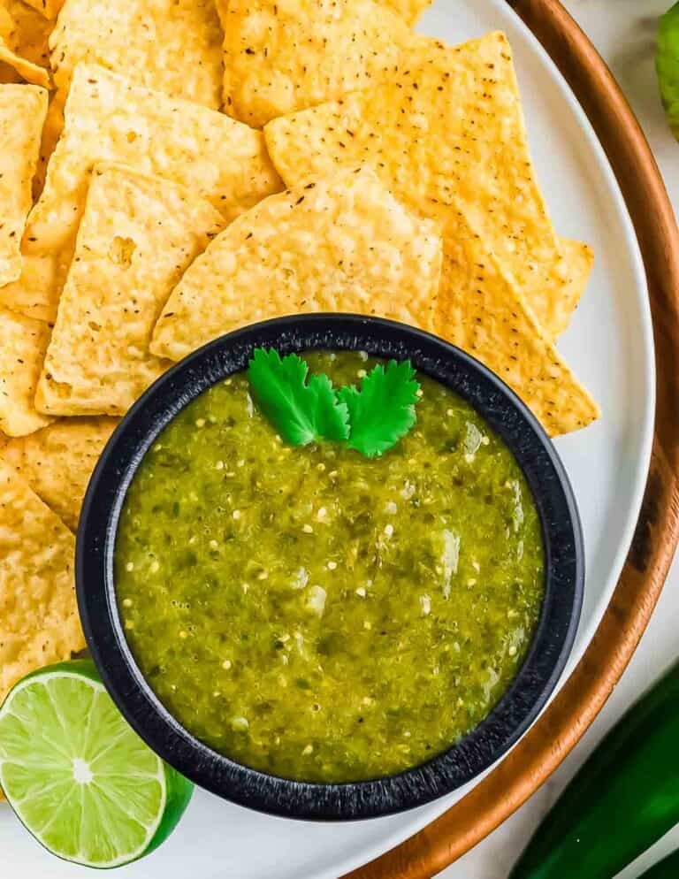 Easy Homemade Salsa Verde - Running to the Kitchen®