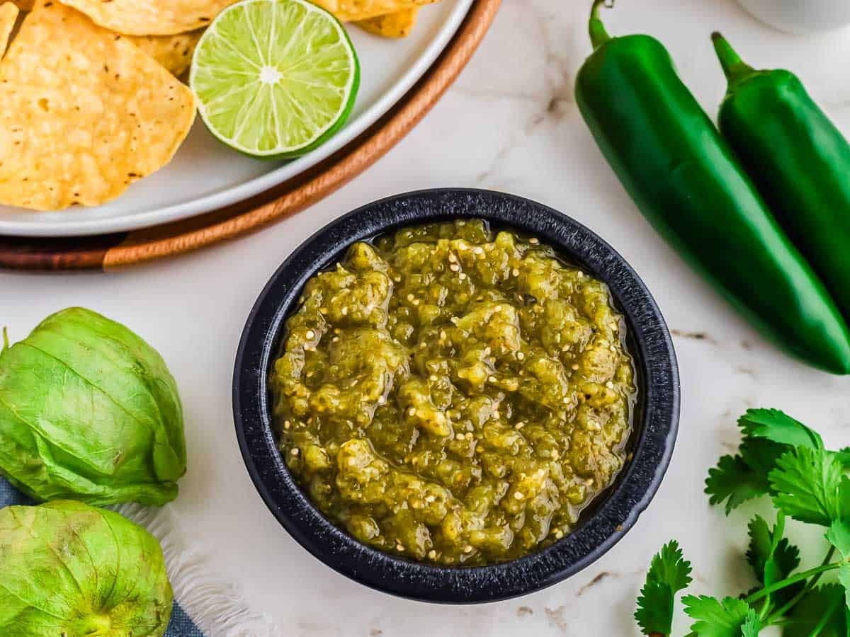 Easy Homemade Salsa Verde - Running to the Kitchen®