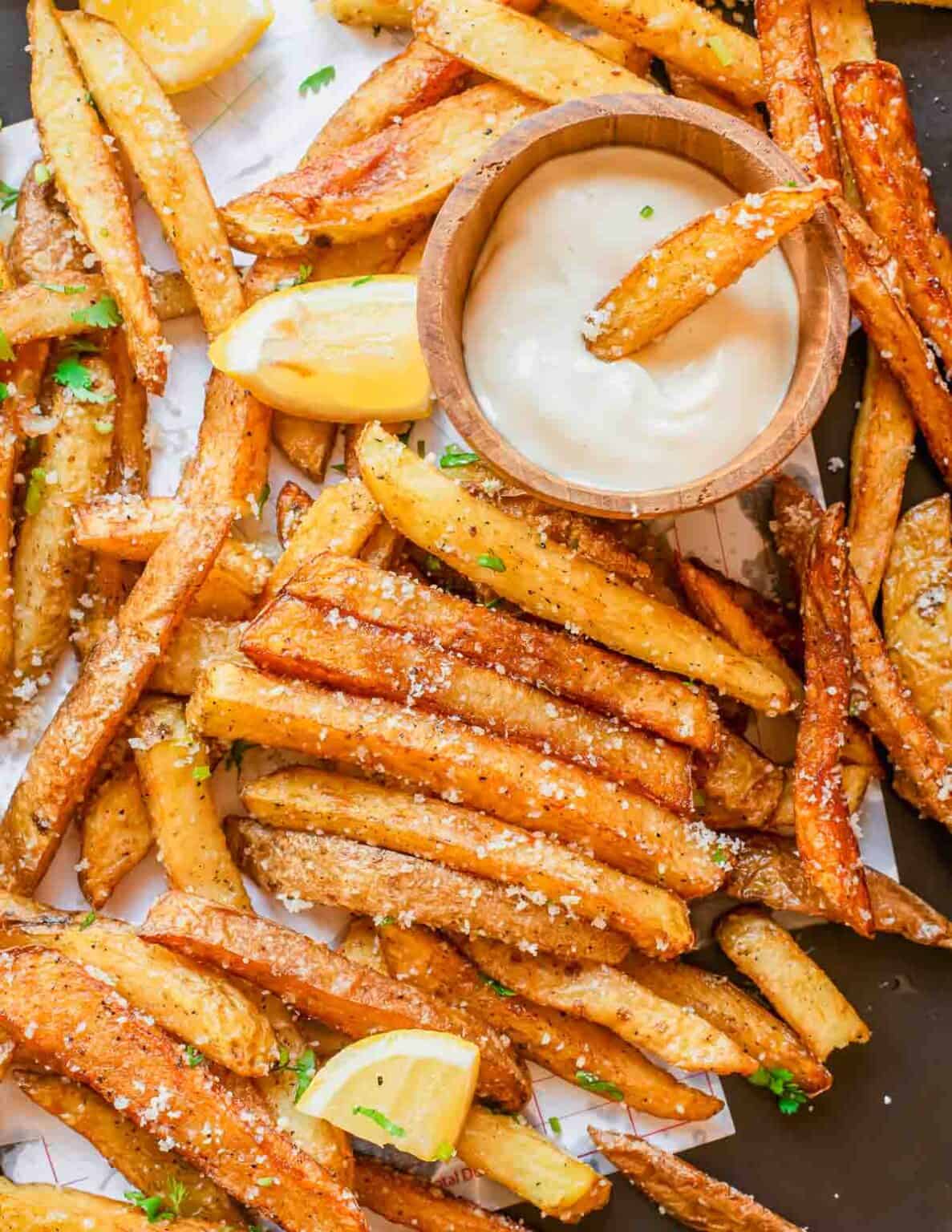 Parmesan Truffle Fries - Running to the Kitchen®